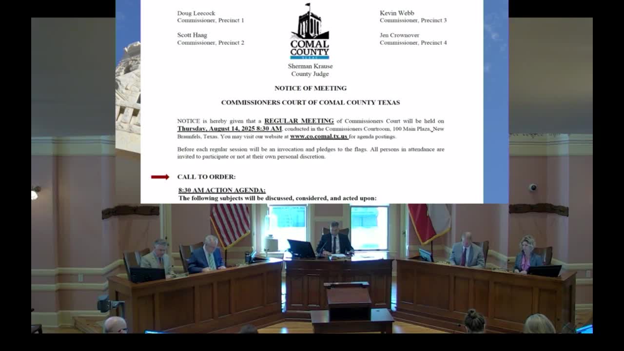 CitizenPortal.ai - Comal County approves claims, burn ban and a slate ...