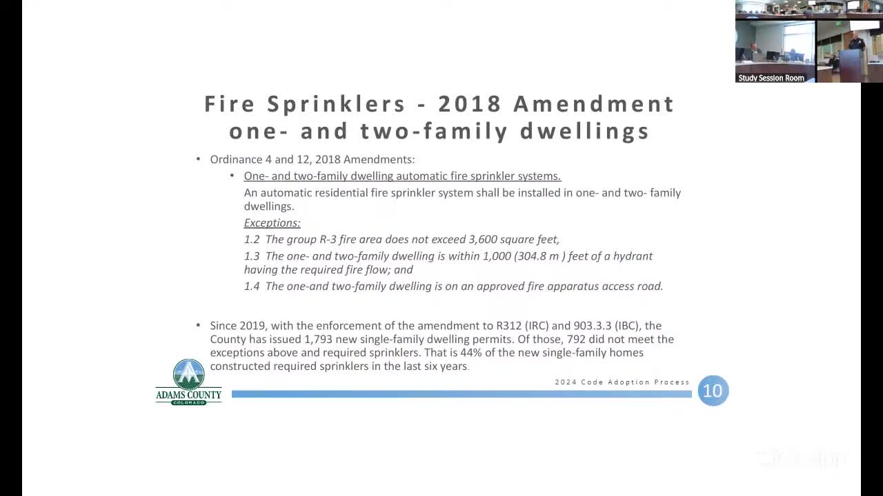 CitizenPortal.ai - Adams County Considers Residential Fire Sprinkler ...