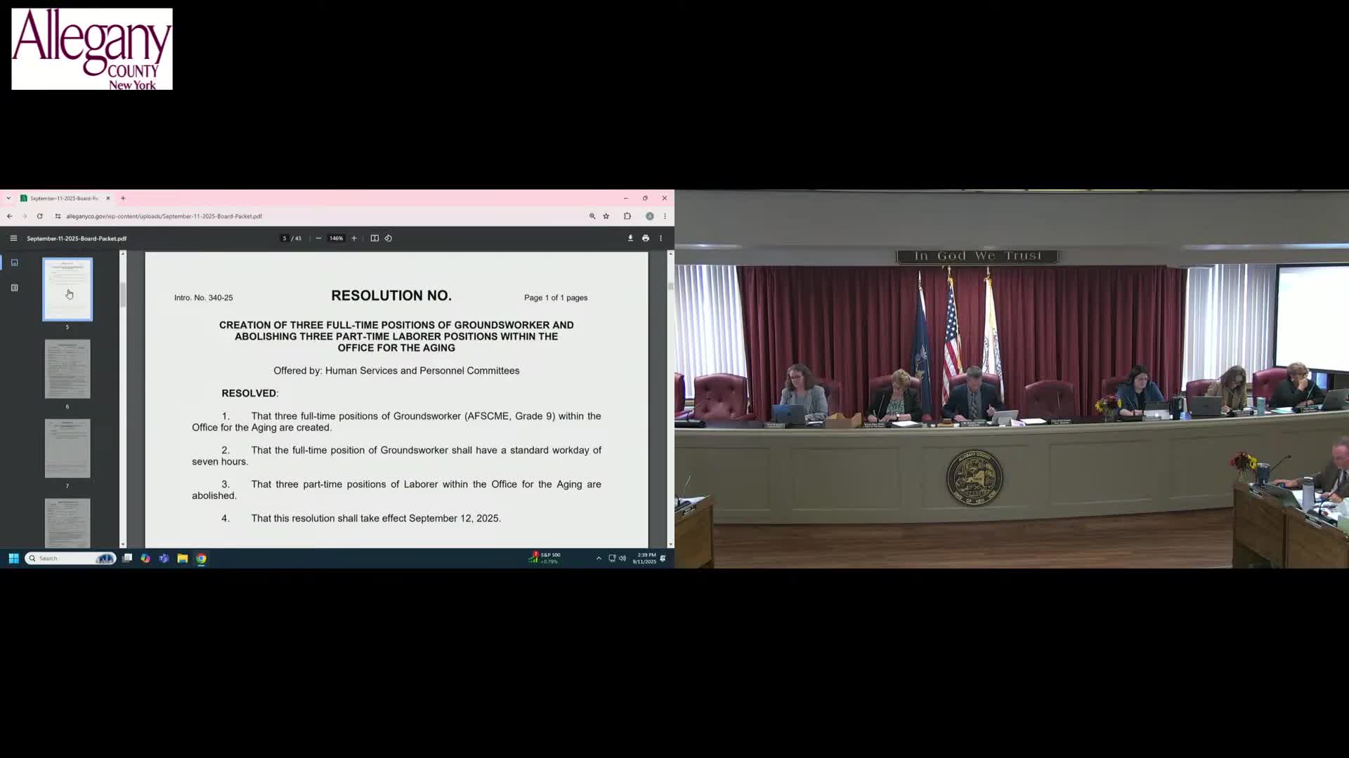 CitizenPortal.ai - County OKs creation of full‑time positions for ...