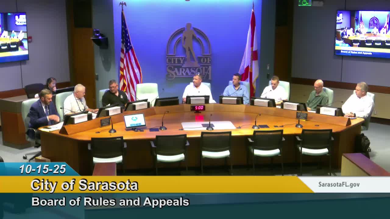 CitizenPortal.ai - Sarasota City Board of Rules and Appeals adopts ...