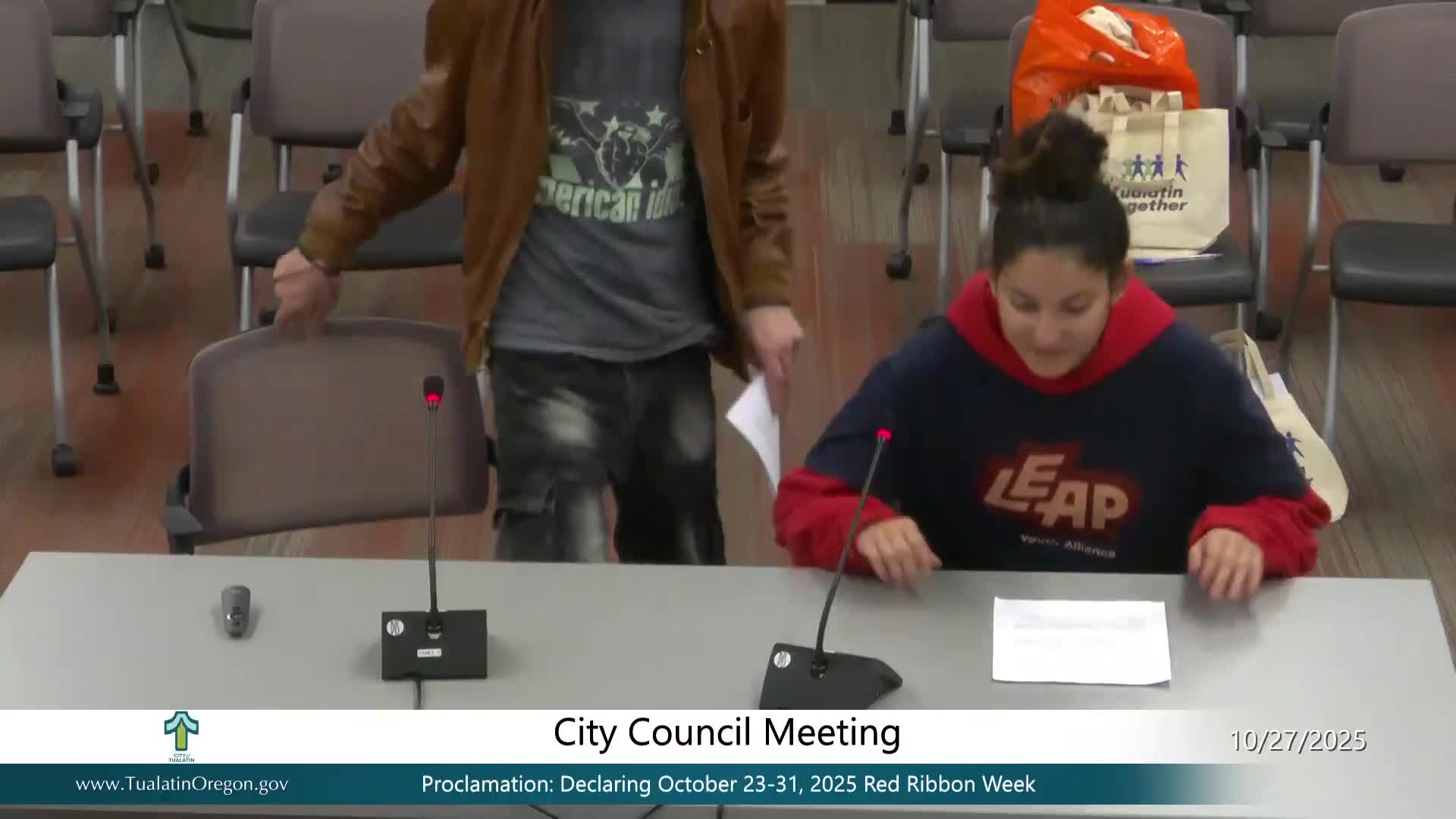 CitizenPortal.ai - Tualatin proclaims Red Ribbon Week and Native American Heritage Month; LEAP ...