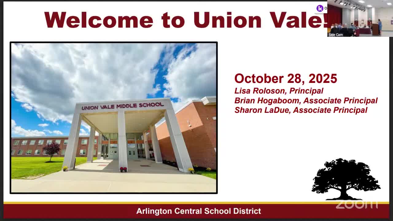 CitizenPortal.ai - Union Vale Middle School tells Arlington board about ...