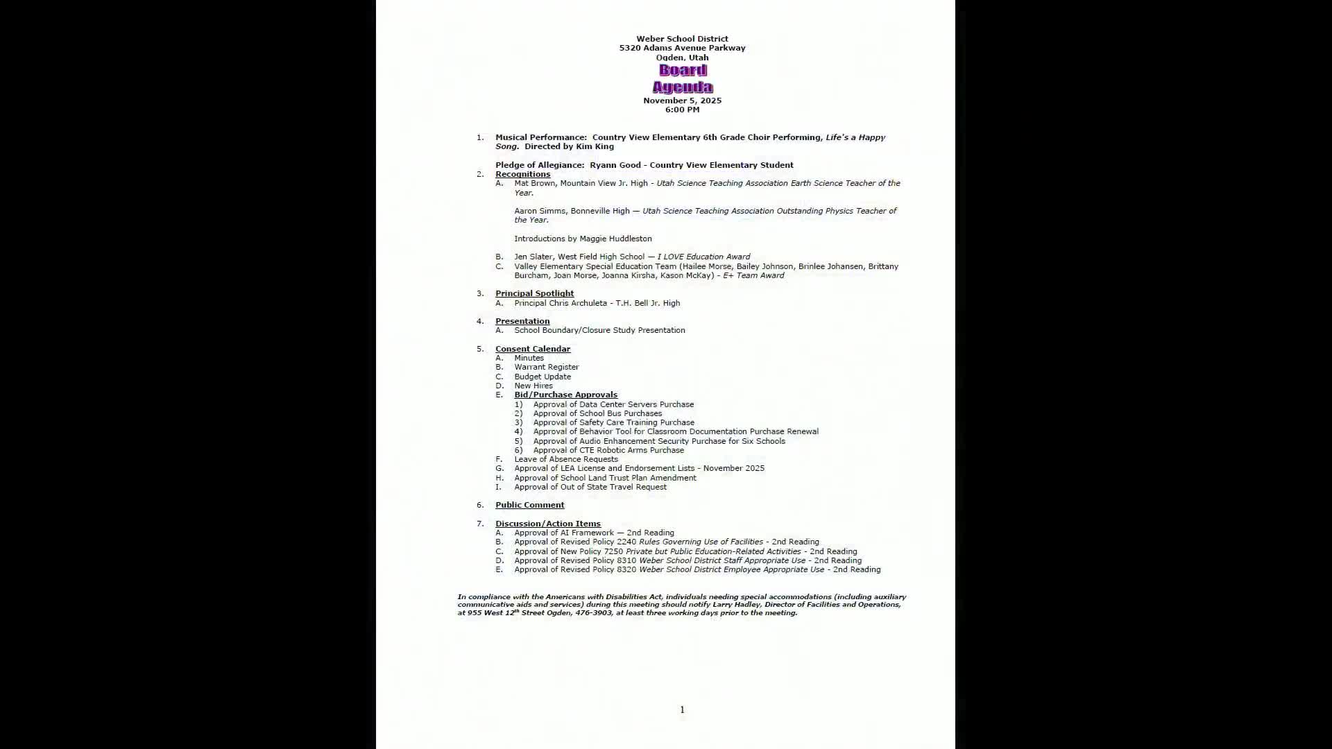 Board adopts four district policies on second reading, including new ...