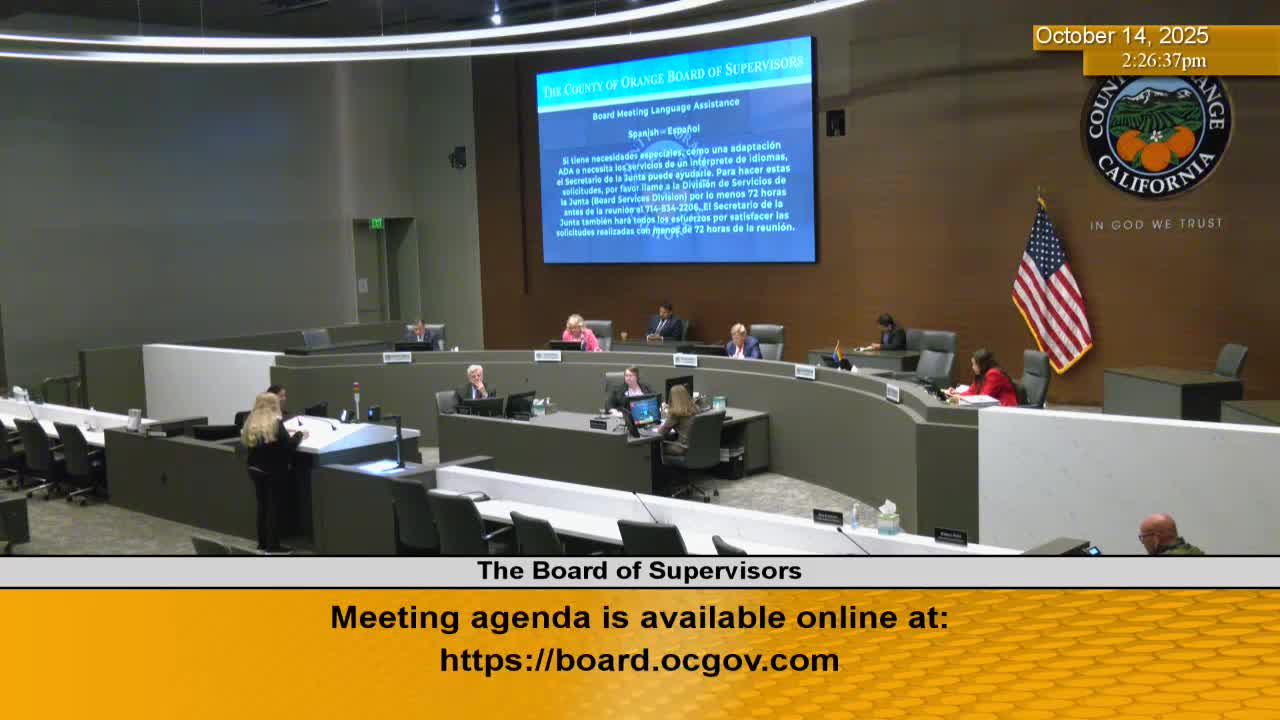 CitizenPortal.ai - Residents urge Orange County Board to reconsider ...
