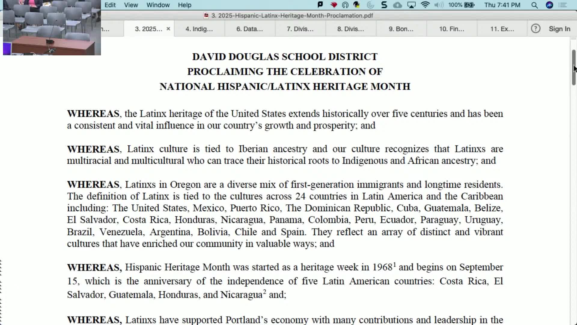 CitizenPortal.ai - David Douglas board proclaims Latinx Heritage Month ...