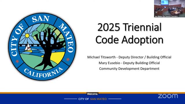 CitizenPortal.ai - San Mateo council introduces 2025 building‑code ...