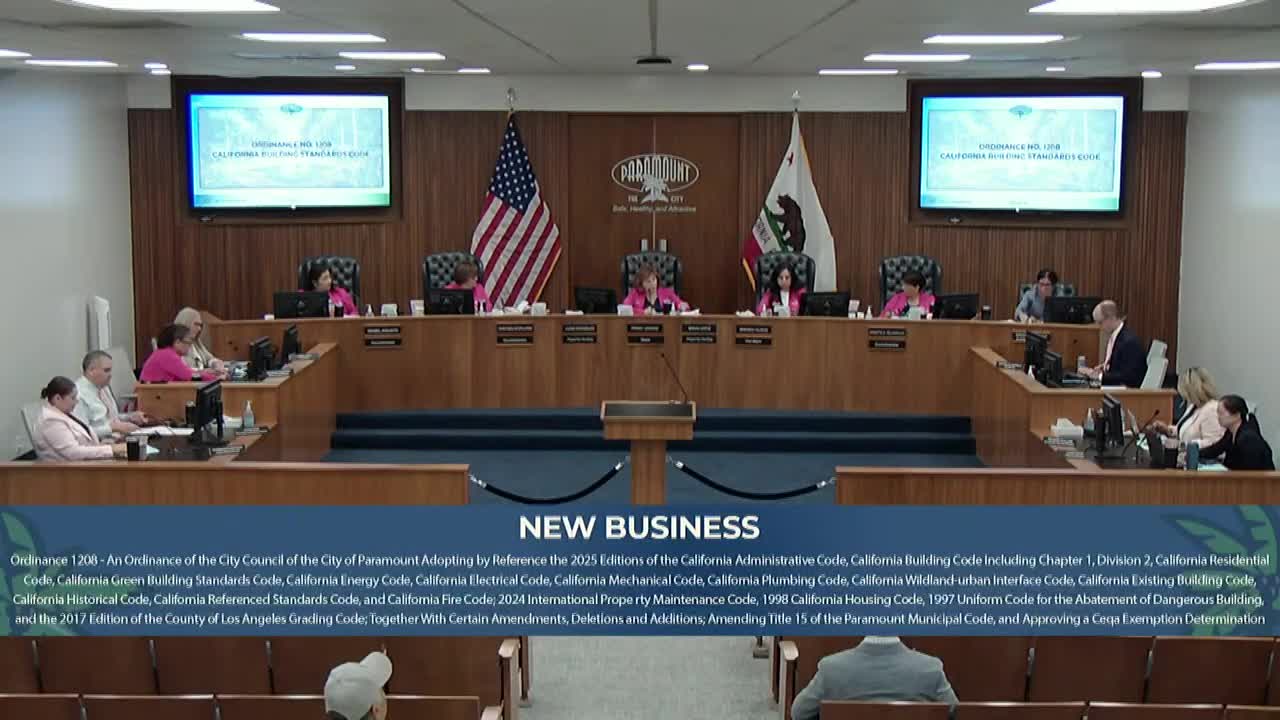 CitizenPortal.ai - Paramount sets Nov. 18 public hearing to consider ...