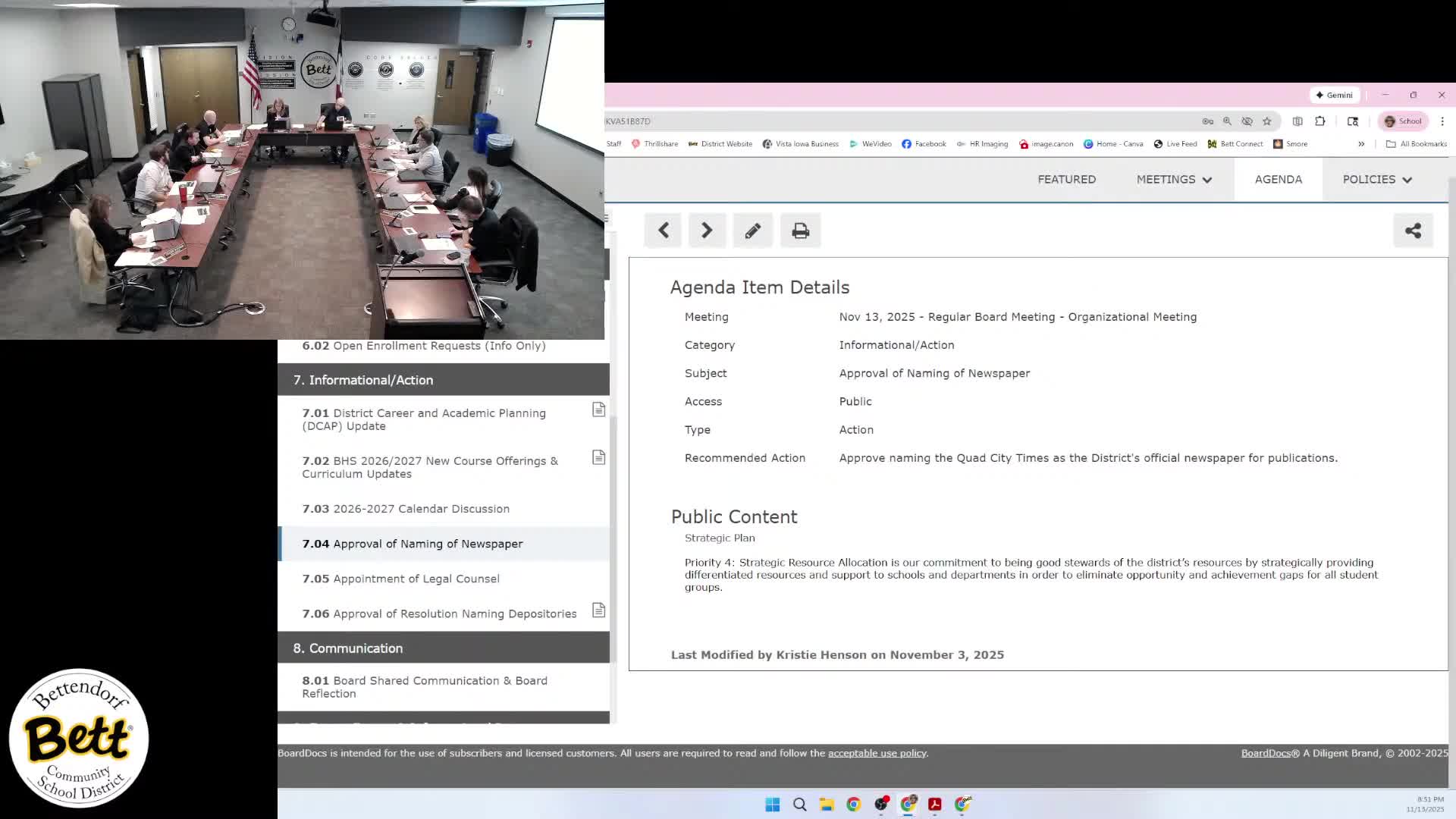 CitizenPortal.ai - Bettendorf board names Quad City Times as official ...