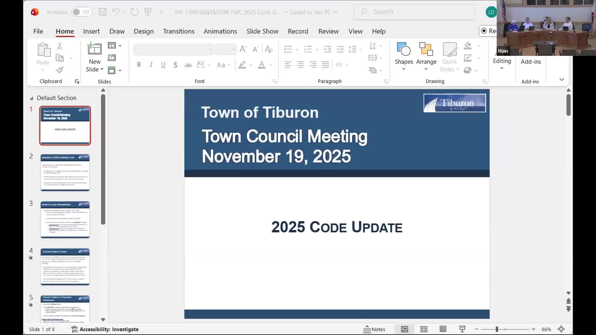 CitizenPortal.ai - Tiburon council introduces 2025 building‑code ...