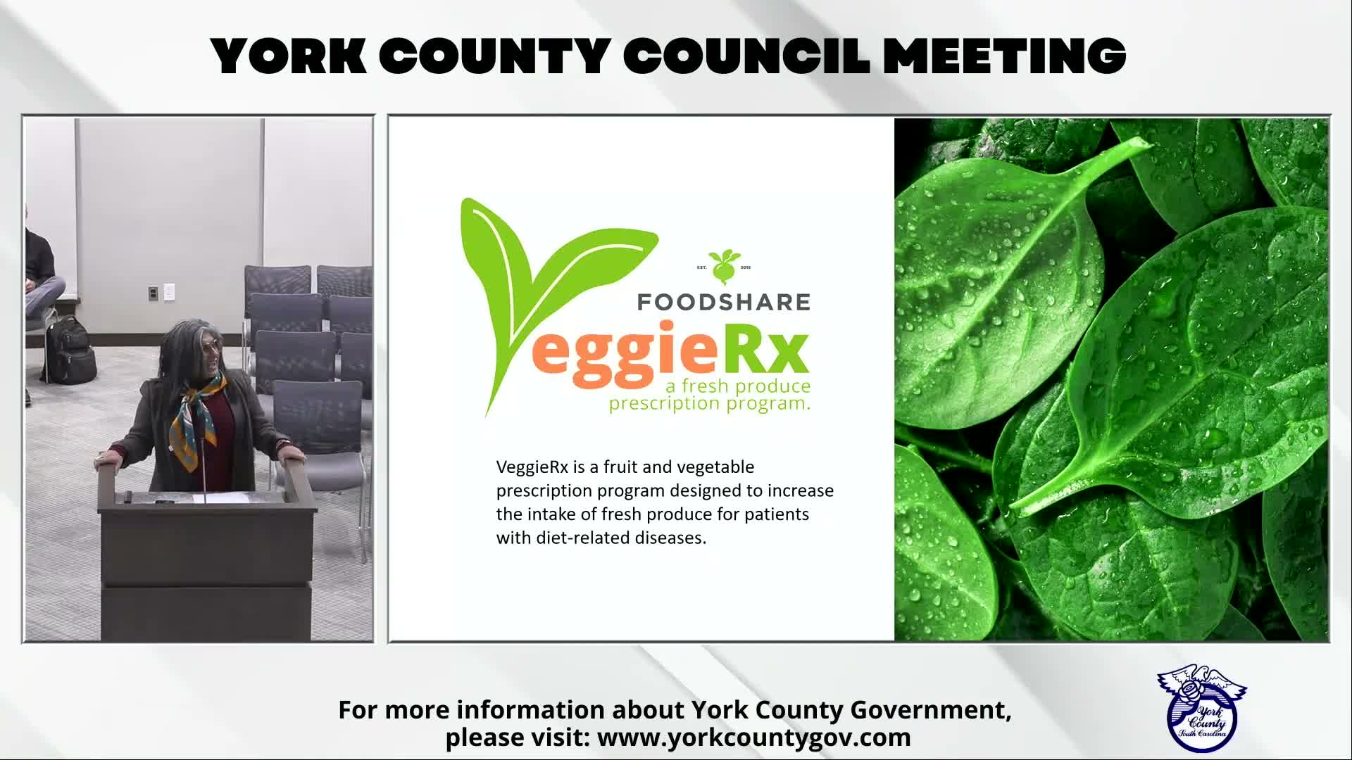 CitizenPortal.ai - FoodShare SC briefs council on VeggieRx produce ...