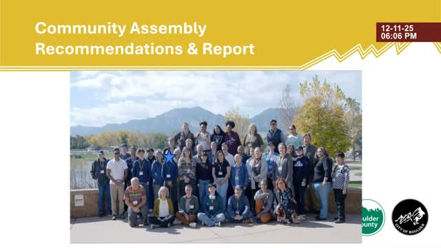 CitizenPortal.ai - Boulder Community Assembly urges equitable, mixed ...