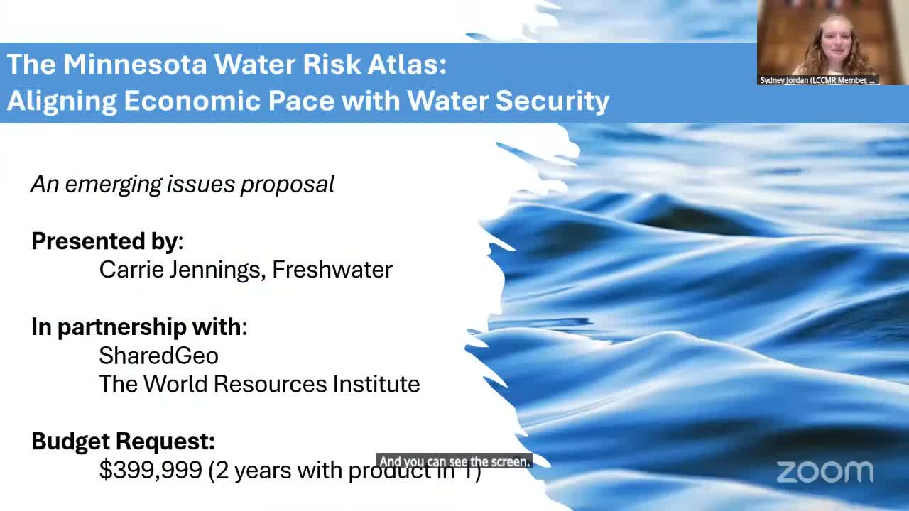 CitizenPortal.ai - LCCMR approves two statewide water tools to screen ...