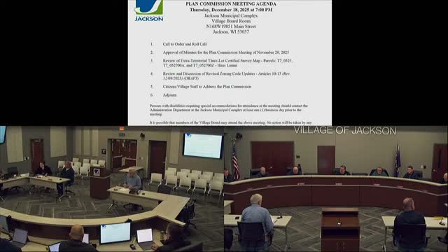 CitizenPortal.ai - Plan Commission reviews zoning code updates; debates ...