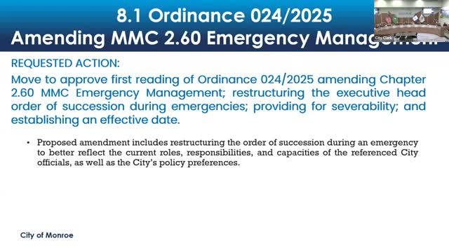 CitizenPortal.ai - Council approves first reading to restructure ...