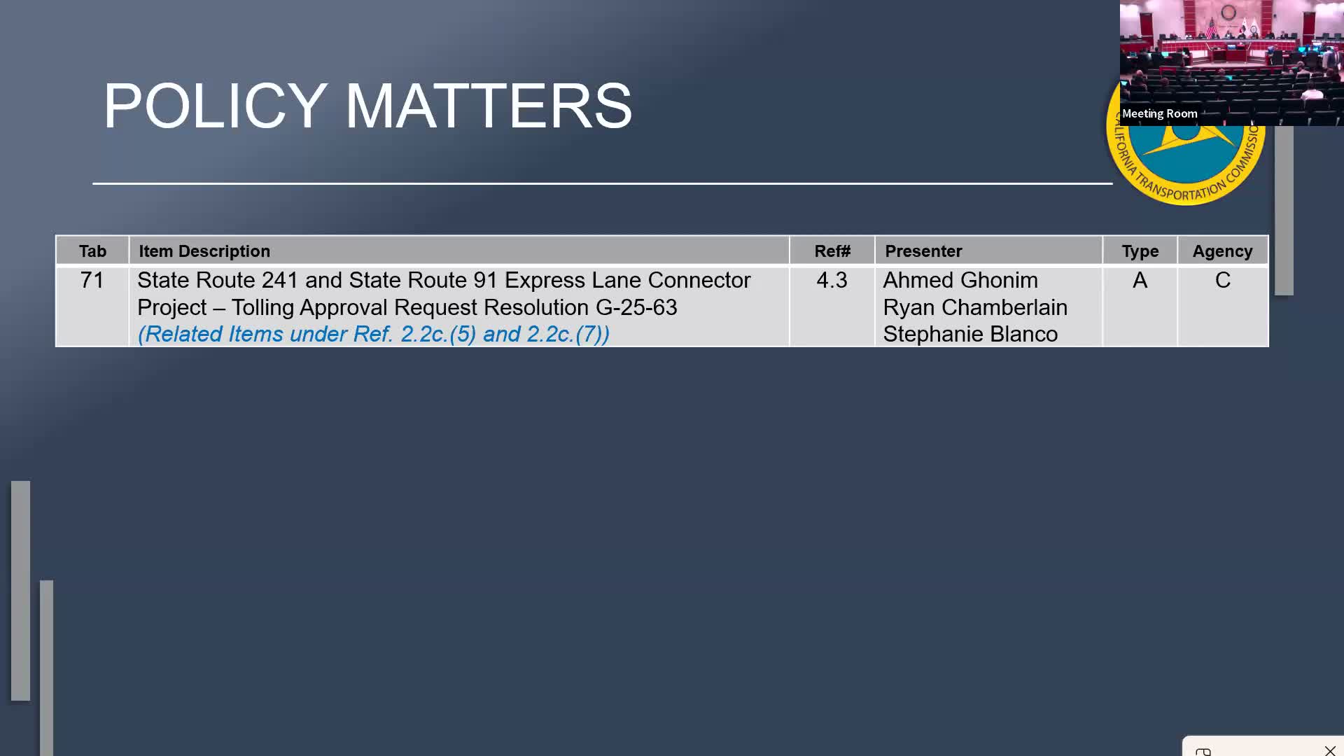 CitizenPortal.ai - CTC presents AB 251 task force findings: vehicle ...