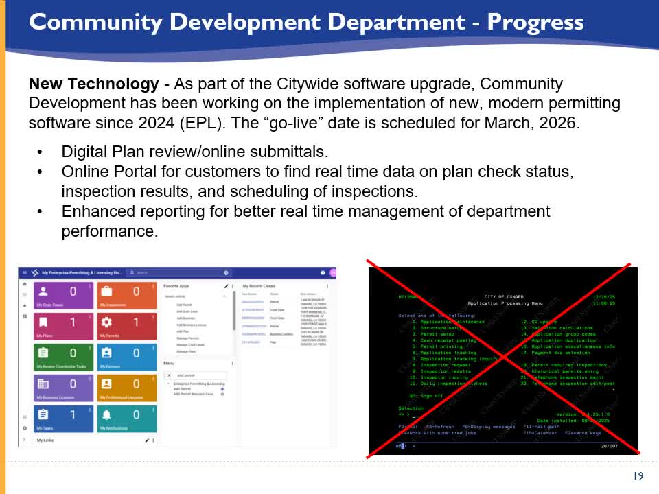 CitizenPortal.ai - Oxnard schedules March 27, 2026 go‑live for new EPL ...