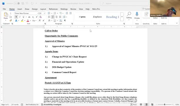 CitizenPortal.ai - Council update: officials discussing a community ...