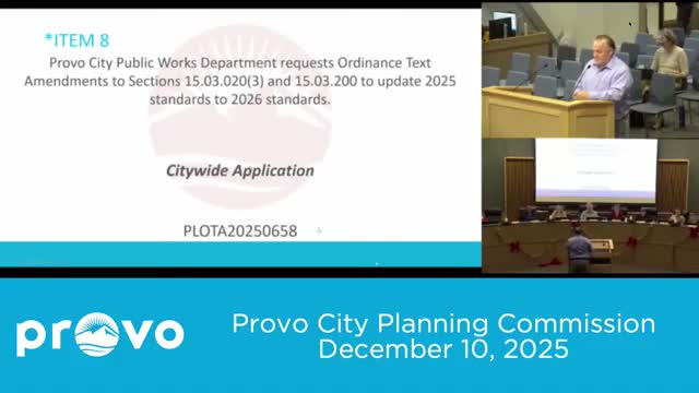 CitizenPortal.ai - Planning commission forwards Public Works standards ...