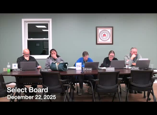 CitizenPortal.ai - Hubbardston Select Board names temporary ...