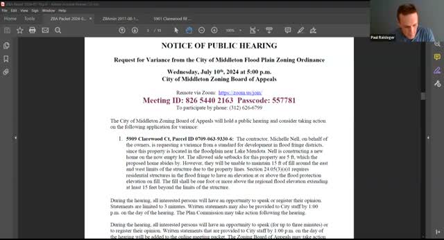 CitizenPortal.ai - Zoning board grants variance for 5909 Clearwood ...