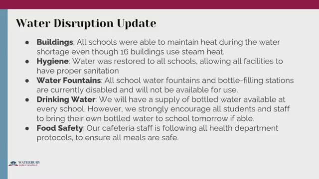 CitizenPortal.ai - Superintendent: water restored to schools; district ...