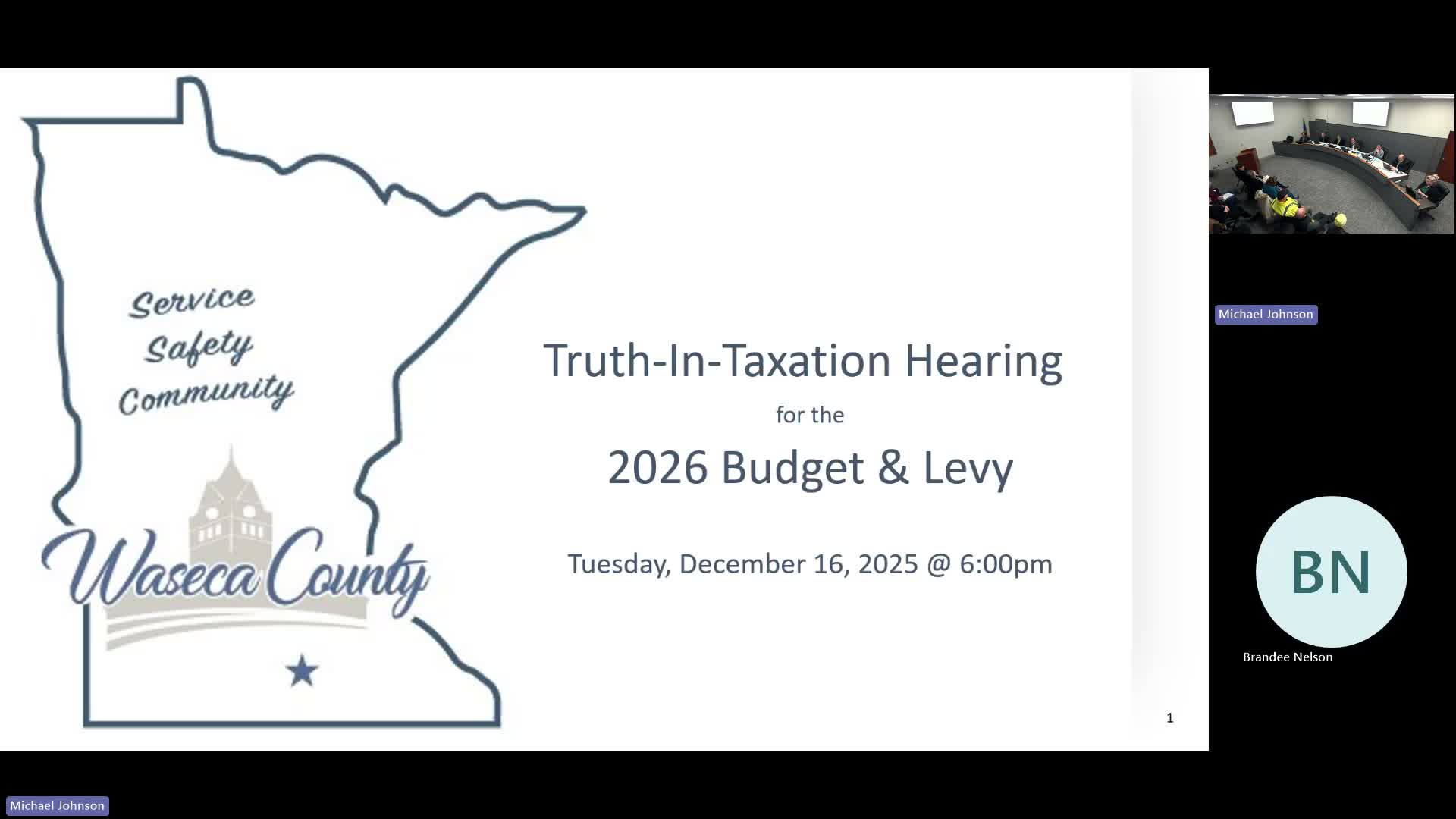 CitizenPortal.ai - Waseca County approves 2026 budget and 6.12% levy ...