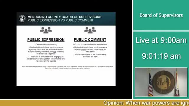 CitizenPortal.ai - Mendocino County supervisors elect leadership ...