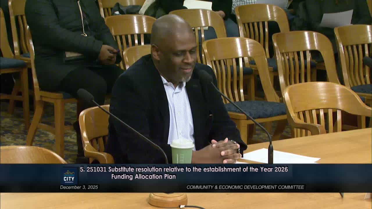 CitizenPortal.ai - Committee adopts 2026 funding allocation plan amid ...