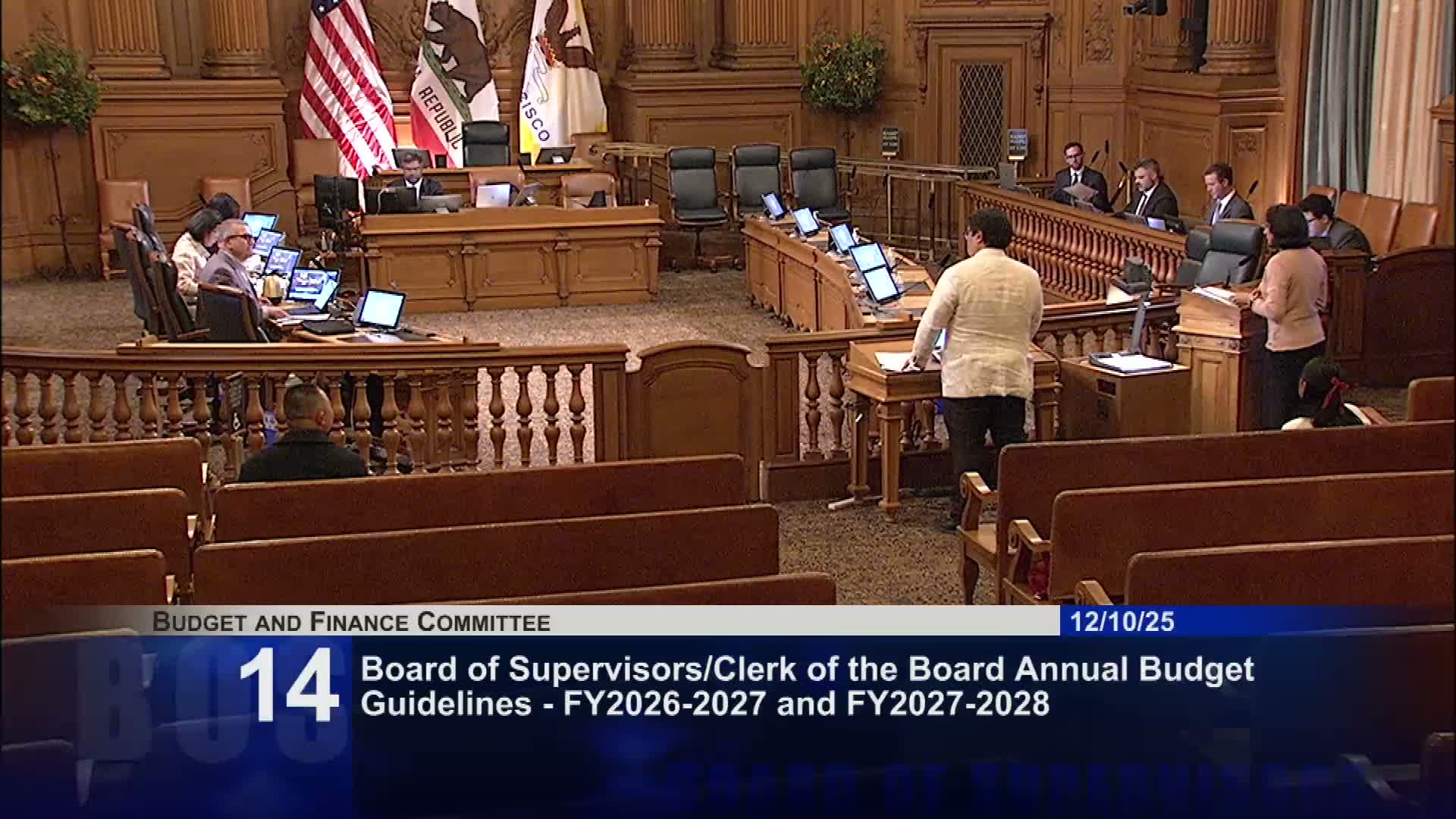 CitizenPortal.ai - Clerk presents Board budget guidance and supports a ...