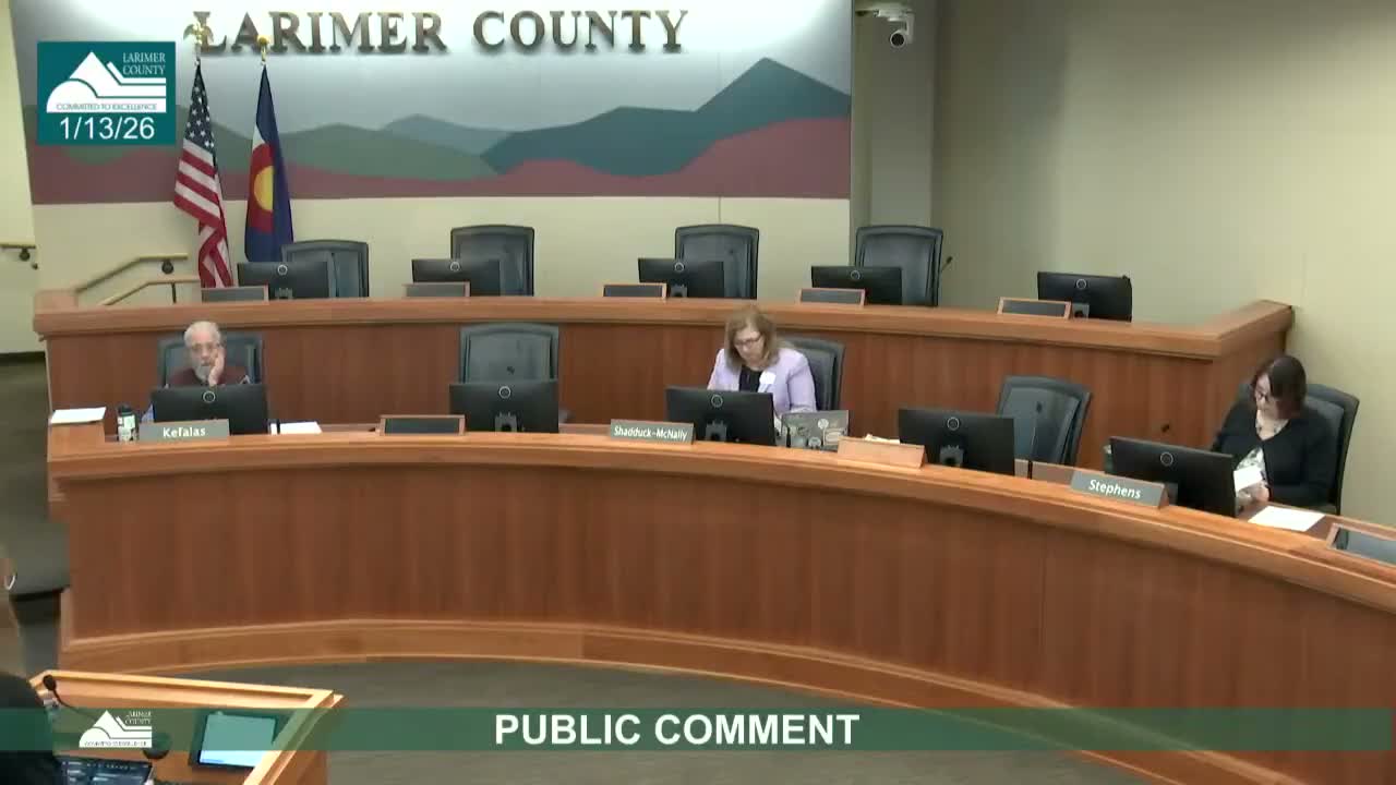 CitizenPortal.ai - Resident tells Larimer County commissioners state ...