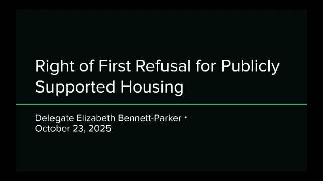 CitizenPortal.ai - Delegate proposes optional right-of-first-refusal to ...