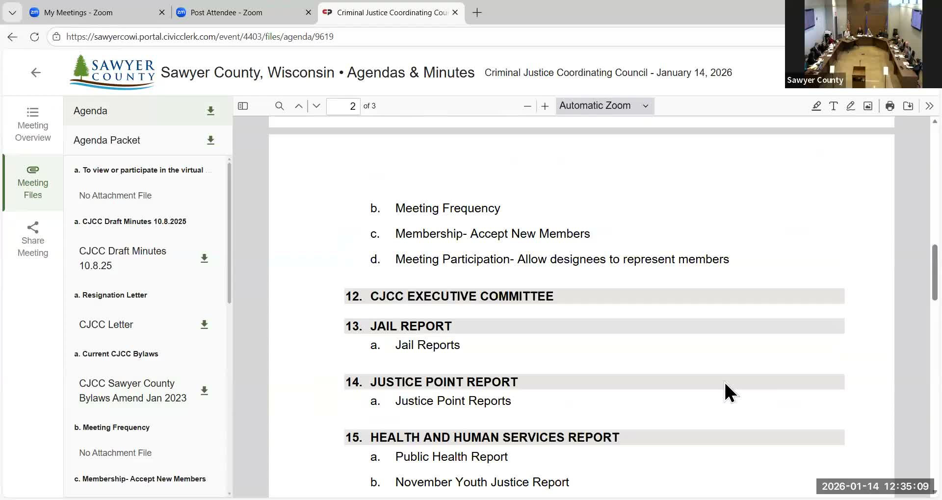 Sawyer County jail reports December averages; jail staff describe ...