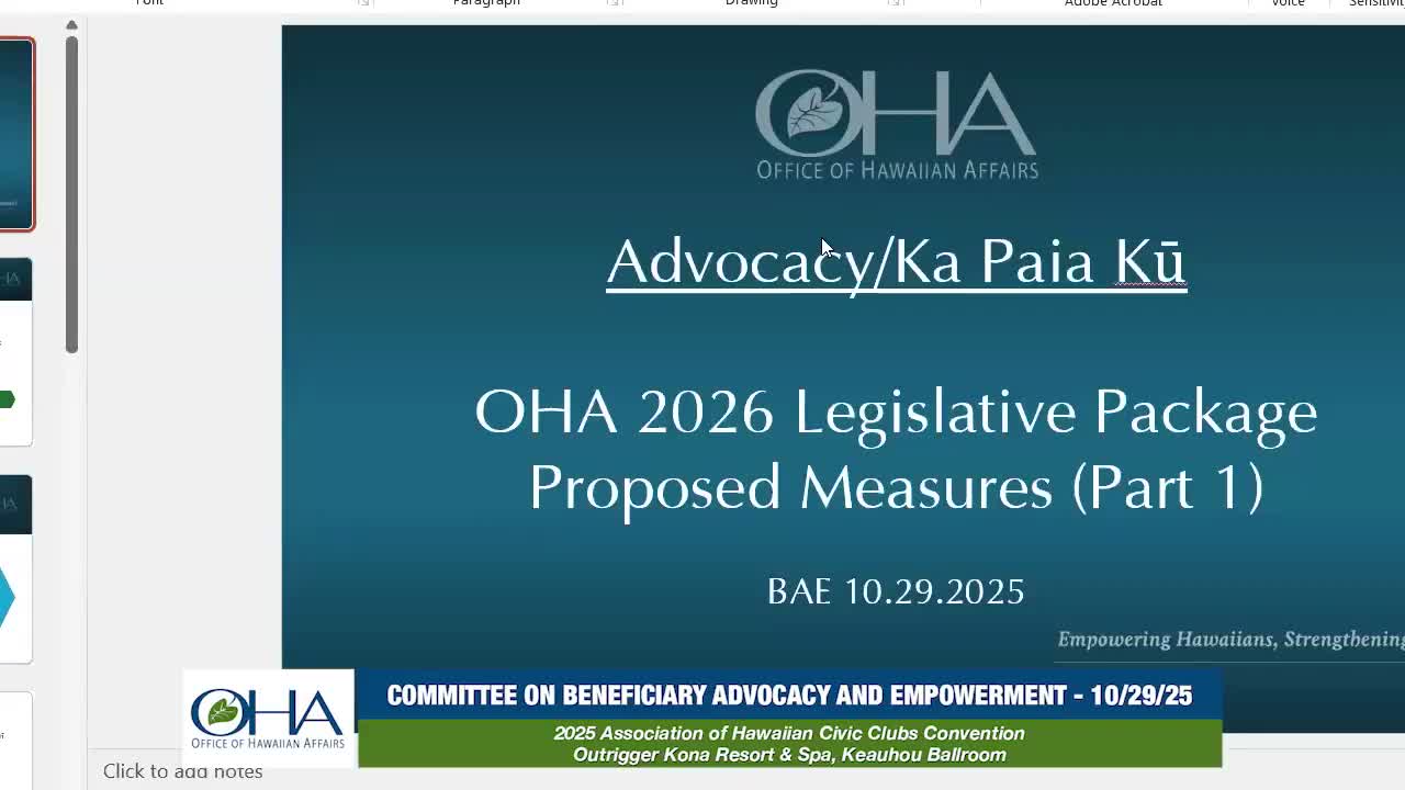 CitizenPortal.ai - OHA committee backs bill to support island burial ...