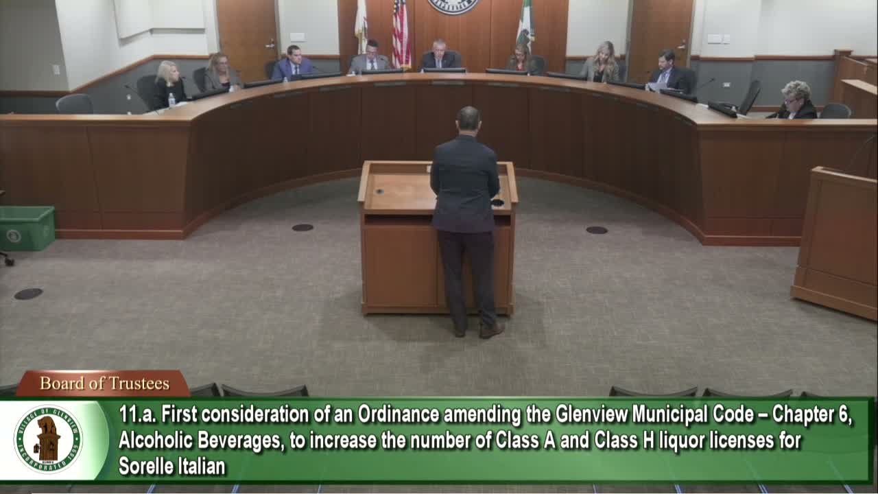 Board approves first consideration to add liquor licenses for Sorella ...