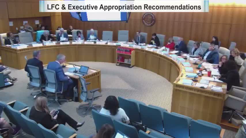 Executive and LFC present contrasting FY27 budget frameworks; members ...