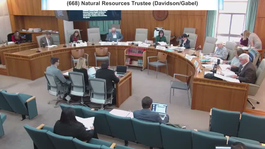 Trustee outlines restoration work; LFC proposes large nonrecurring land ...