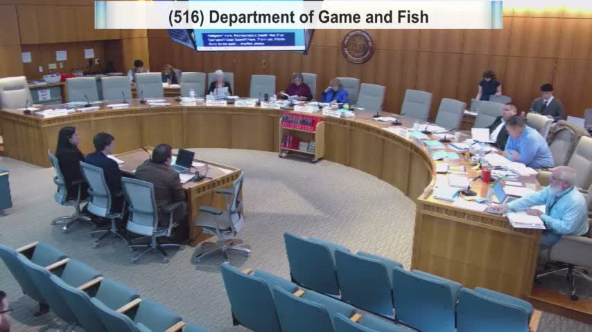 Panel adopts LFC recommendation for Game and Fish budget; director ...