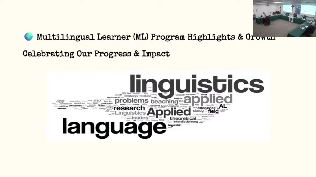District presenters cite gains for English learners, outline bilingual ...