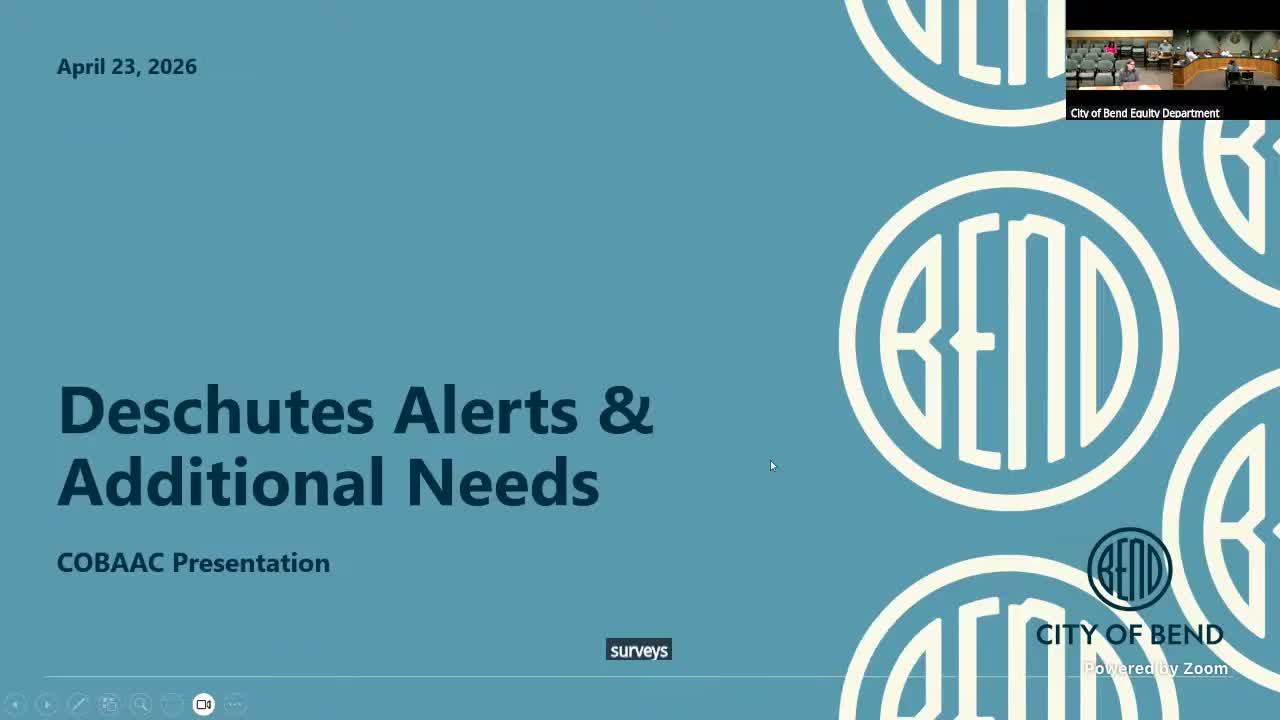 Deschutes Alerts: countywide test set for May 13; additional‑needs ...